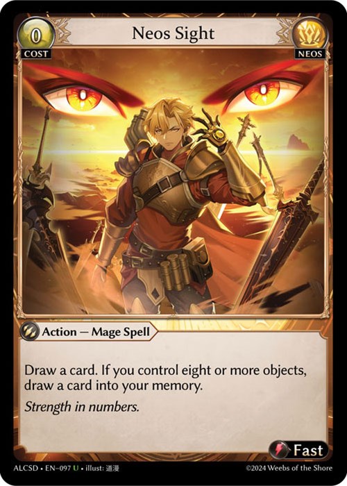 Neos Sight - Alchemical Revolution Starter Decks - Grand Archive TCG