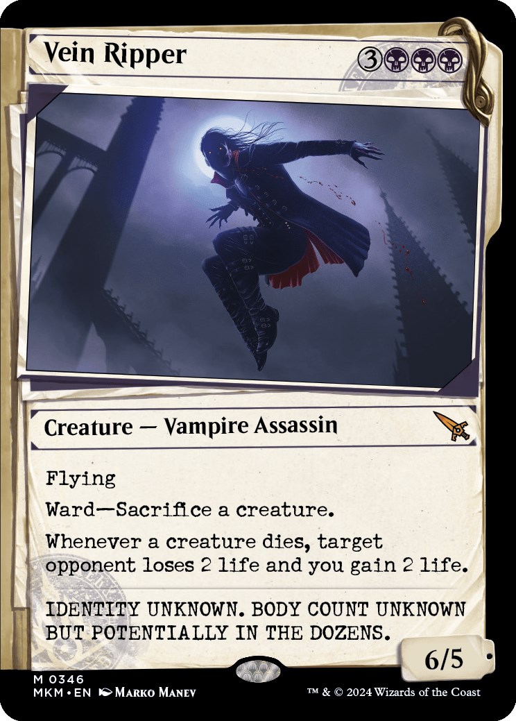 Vein Ripper (Showcase) - Murders at Karlov Manor - Magic: The Gathering