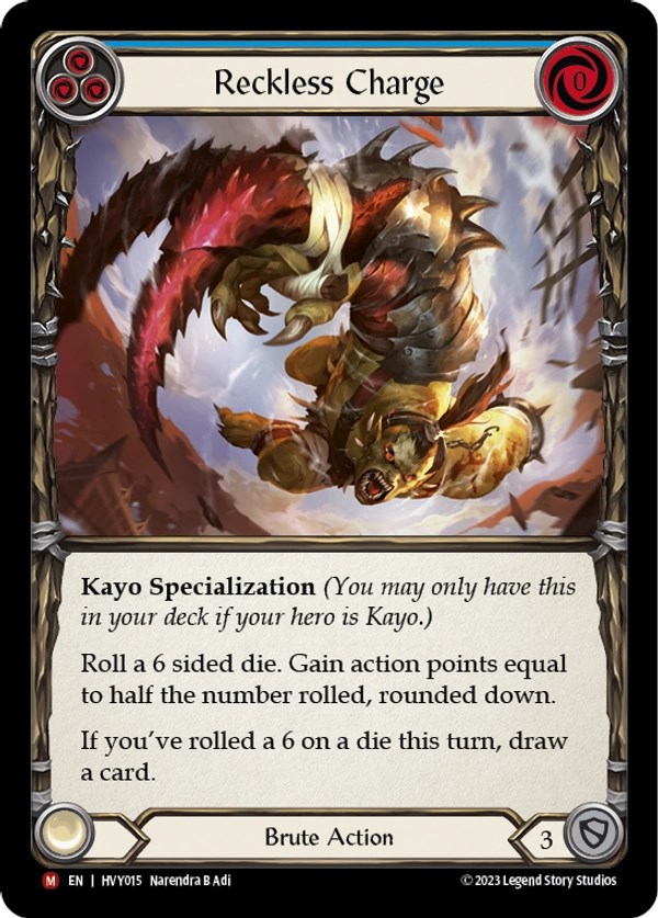 Reckless Charge - Heavy Hitters - Flesh and Blood TCG