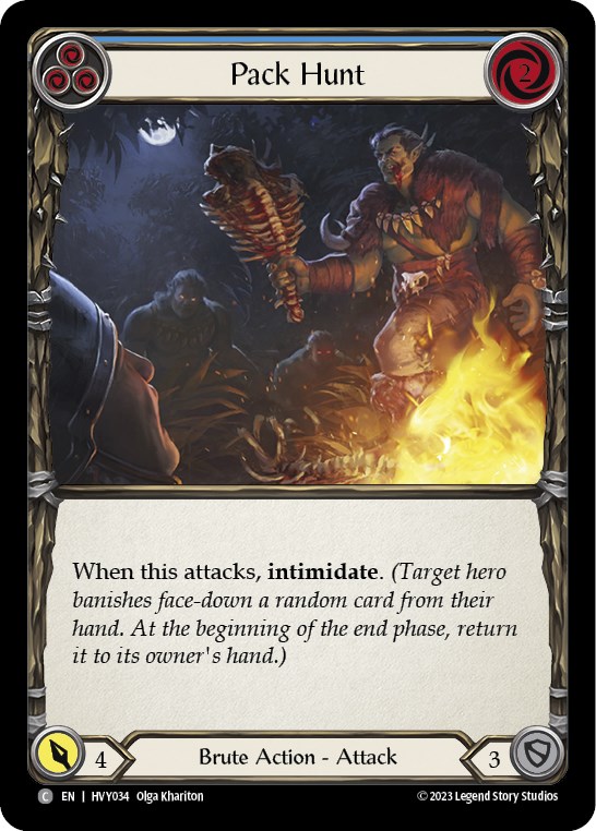 Pack Hunt (Blue) - Heavy Hitters - Flesh and Blood TCG