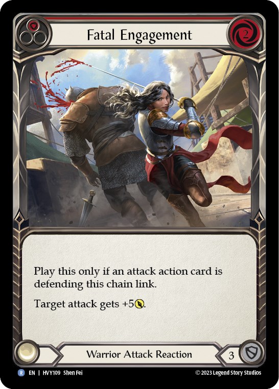 Fatal Engagement (Red) - Heavy Hitters - Flesh and Blood TCG