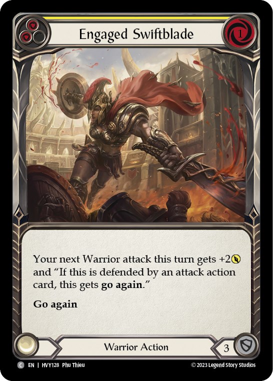 Engaged Swiftblade (Yellow) - Heavy Hitters - Flesh and Blood TCG