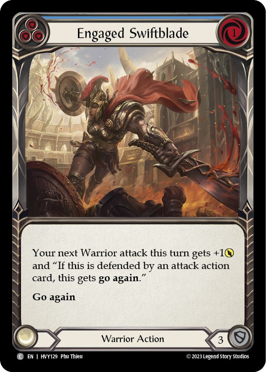 Engaged Swiftblade (Blue) - Heavy Hitters - Flesh and Blood TCG