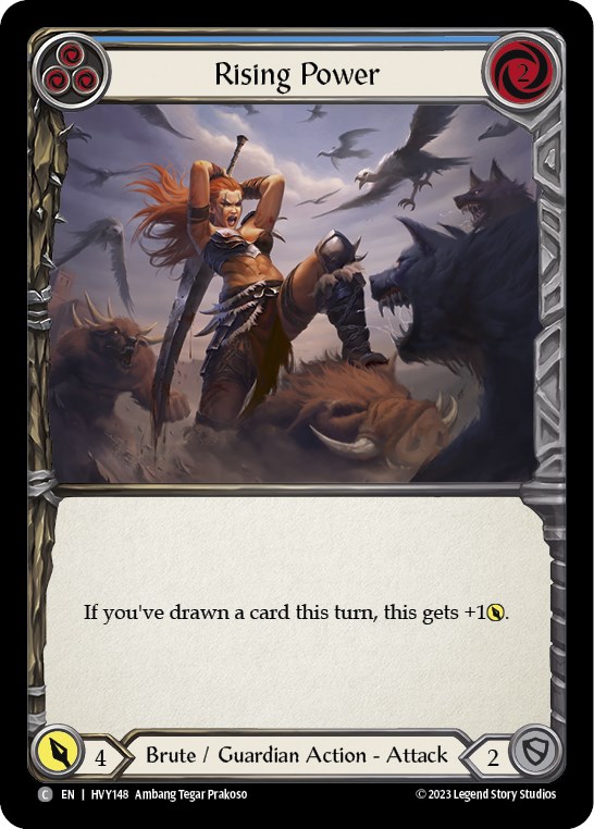 Rising Power (Blue) - Heavy Hitters - Flesh and Blood TCG