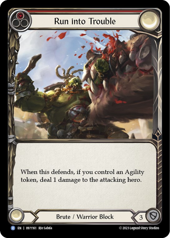 Run into Trouble - Heavy Hitters - Flesh and Blood TCG