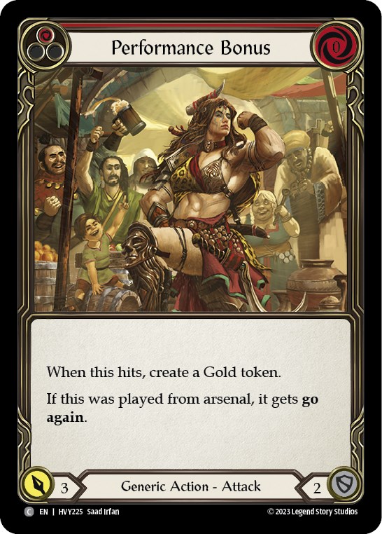 Performance Bonus (Red) - Heavy Hitters - Flesh and Blood TCG