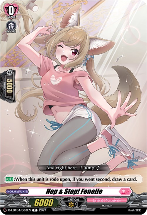 Hop & Step! Fenelle - D-LBT04: Lyrical Monasterio ~Trick or Trick!~ - Cardfight Vanguard