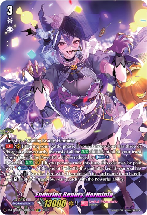 Enduring Beauty, Herminia (LSR) - D-LBT04: Lyrical Monasterio ~Trick or Trick!~ - Cardfight Vanguard