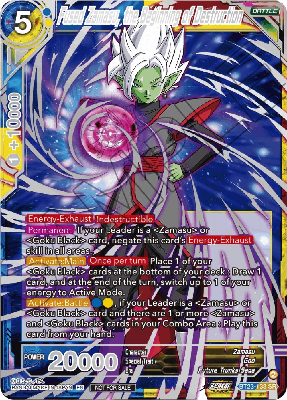 Fused Zamasu, the Beginning of Destruction (Championship 2023 Reward ...