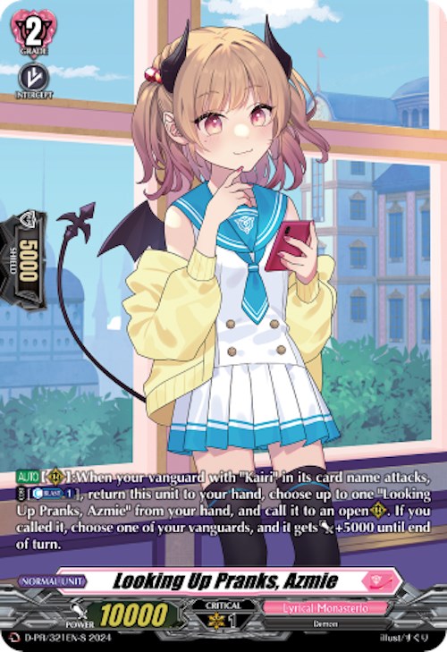Looking Up Pranks, Azmie (Foil) - D Promo Cards - Cardfight Vanguard