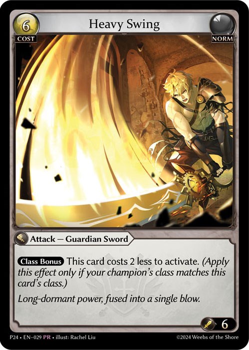 Heavy Swing - Promotional Cards - Grand Archive TCG