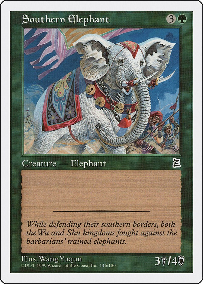 Southern Elephant - Portal Three Kingdoms - Magic: The Gathering
