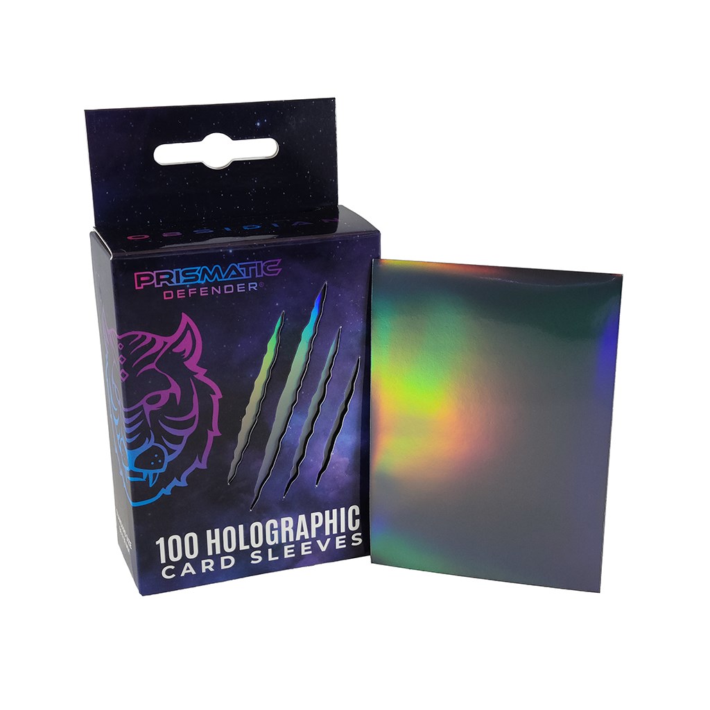 Prismatic Defender Card Sleeves - Holographic Sleeves - Black / Oracle ...
