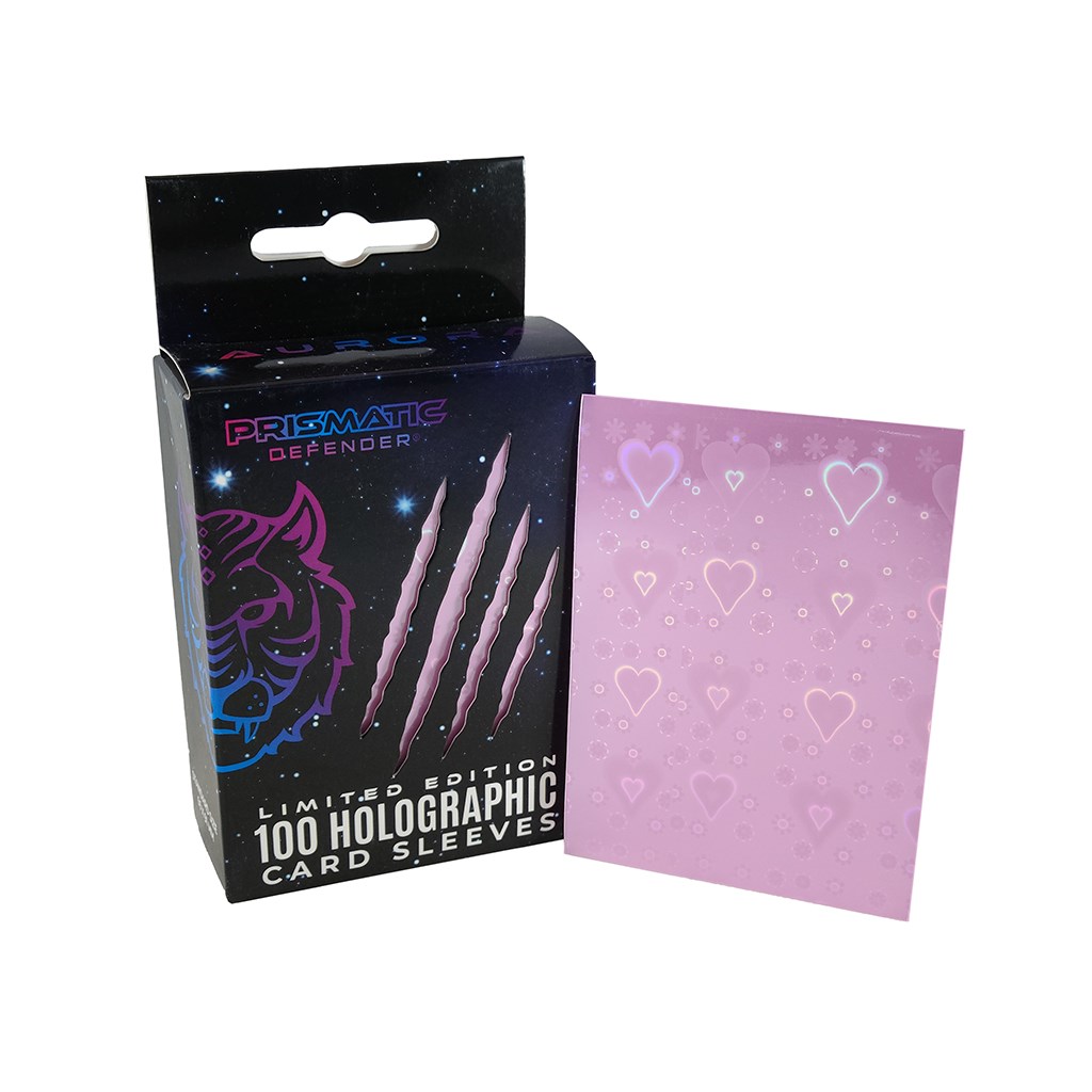 Prismatic Defender Card Sleeves - Holographic Sleeves - Light Pink ...