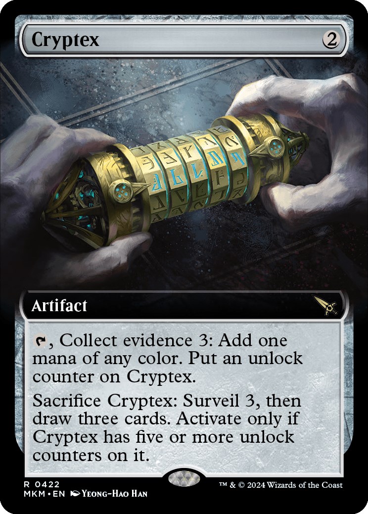 Cryptex (Extended Art) - Murders at Karlov Manor - Magic: The Gathering