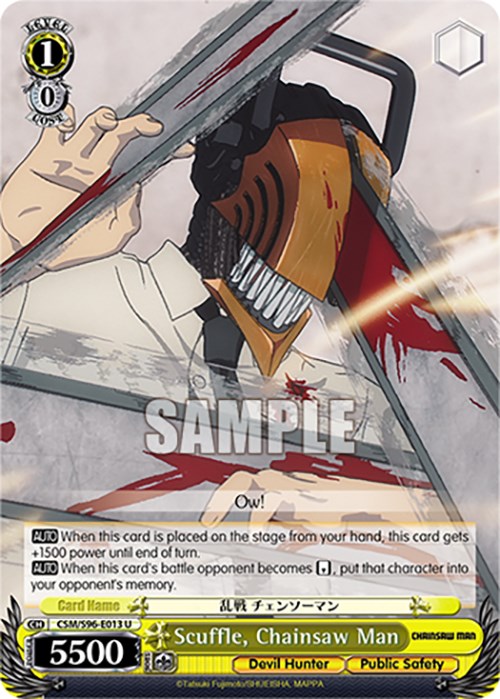 Scuffle, Chainsaw Man - Chainsaw Man - Weiss Schwarz