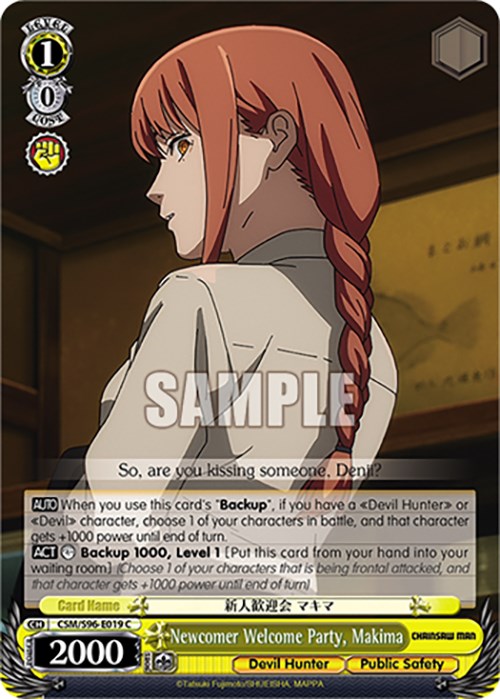 Newcomer Welcome Party, Makima - Chainsaw Man - Weiss Schwarz