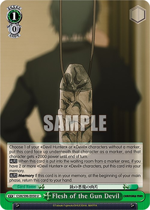 Flesh of the Gun Devil - Chainsaw Man - Weiss Schwarz