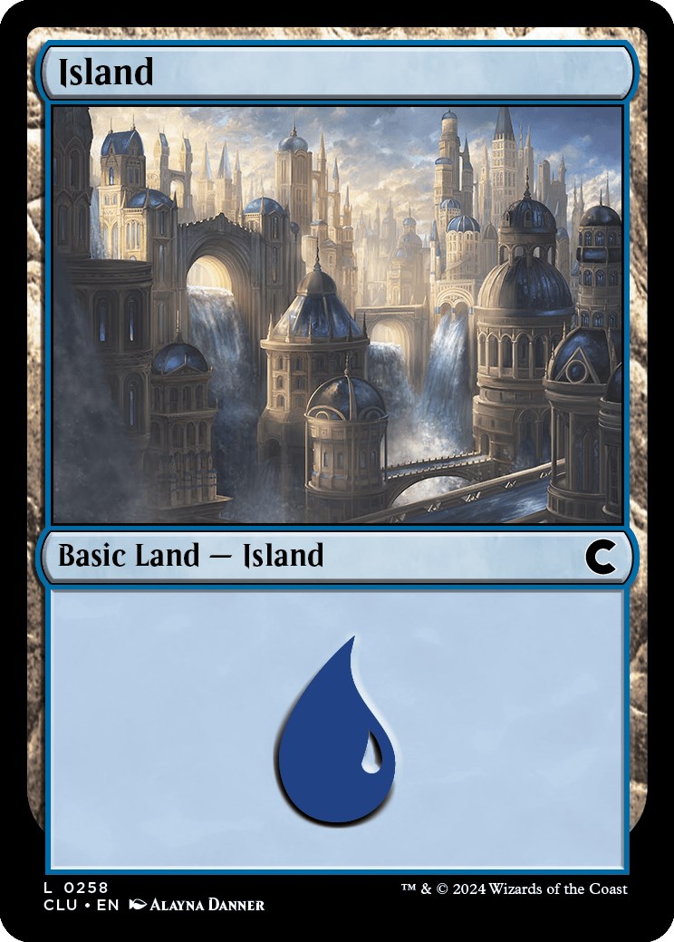 Island (0258) - Ravnica: Clue Edition - Magic: The Gathering