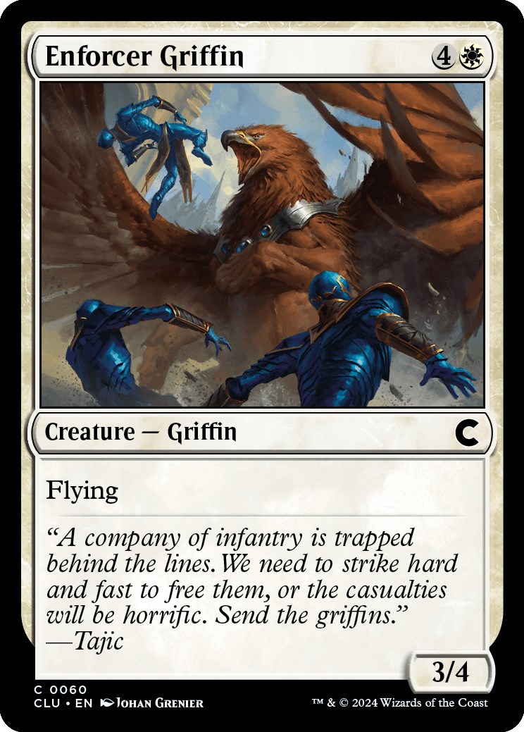 Enforcer Griffin - Ravnica: Clue Edition - Magic: The Gathering