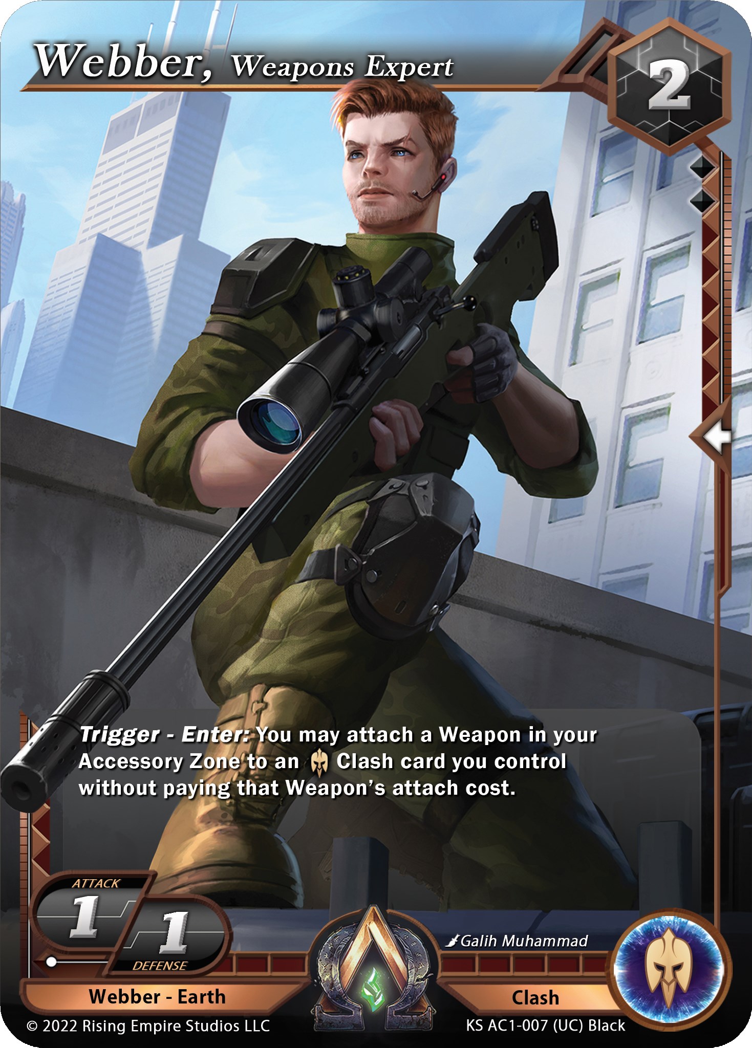 Webber, Weapons Expert - The Awakening (Kickstarter) - Alpha Clash