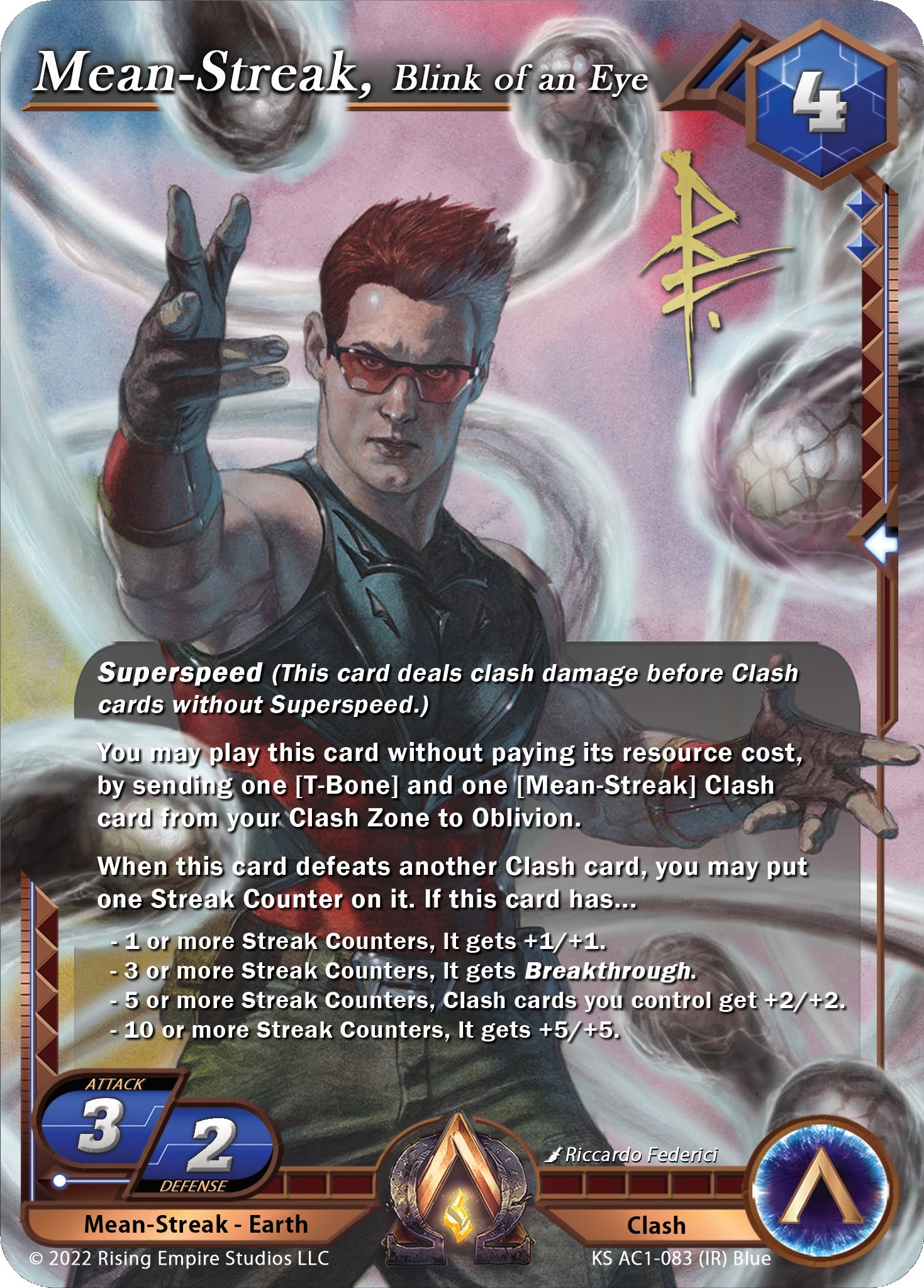 Mean-Streak, Blink of an Eye (Iconic Rare) - The Awakening (Kickstarter ...