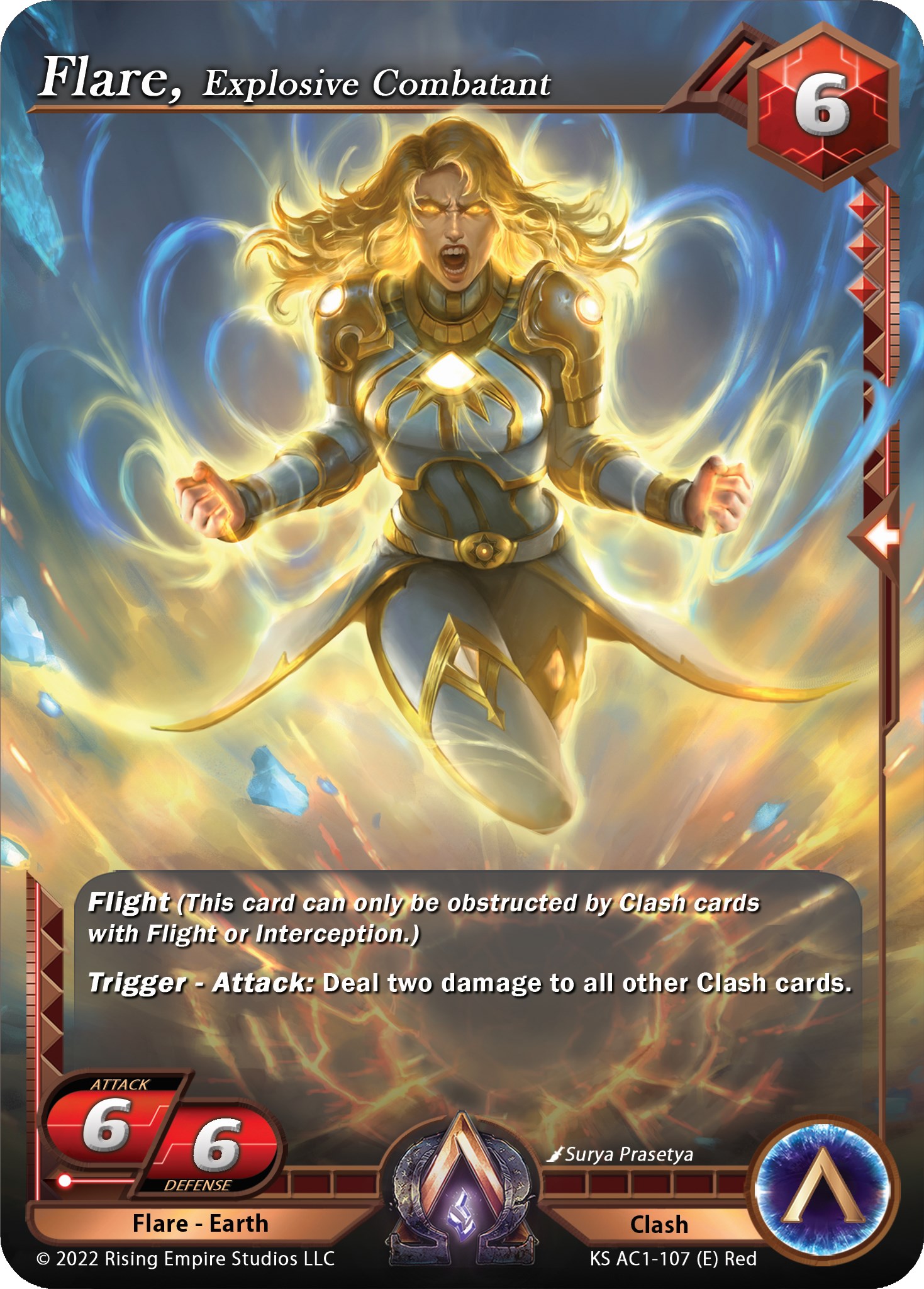 Flare, Explosive Combatant - The Awakening (Kickstarter) - Alpha Clash