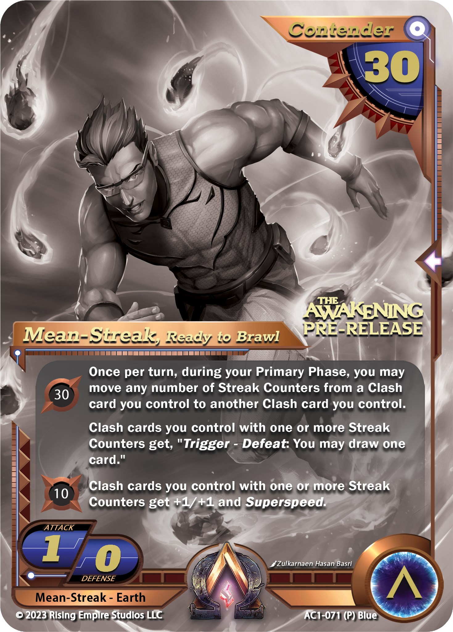 Mean-Streak, Ready to Brawl (Pre-Release) - The Awakening - Alpha Clash