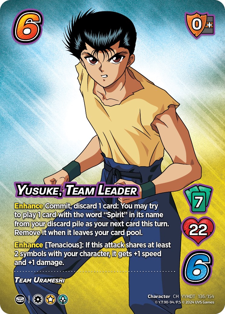 Yusuke, Team Leader - Yu Yu Hakusho: Dark Tournament - UniVersus