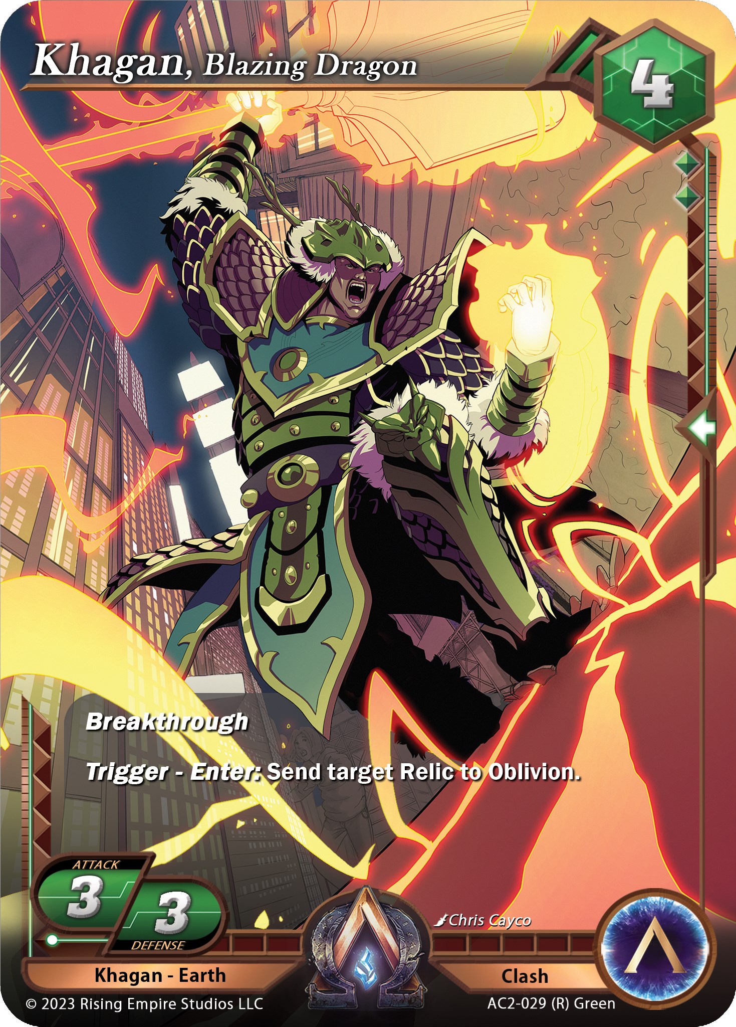 Khagan, Blazing Dragon - Clashgrounds - Alpha Clash