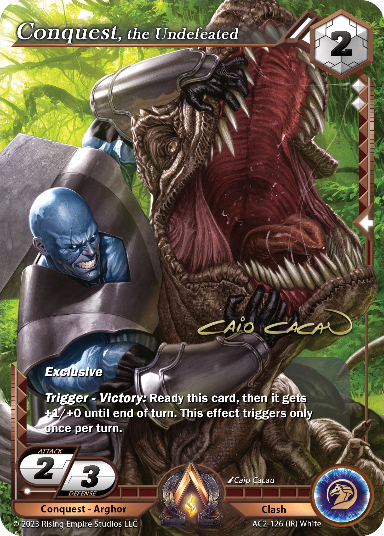 Conquest, the Undefeated (Iconic Rare) - Clashgrounds - Alpha Clash