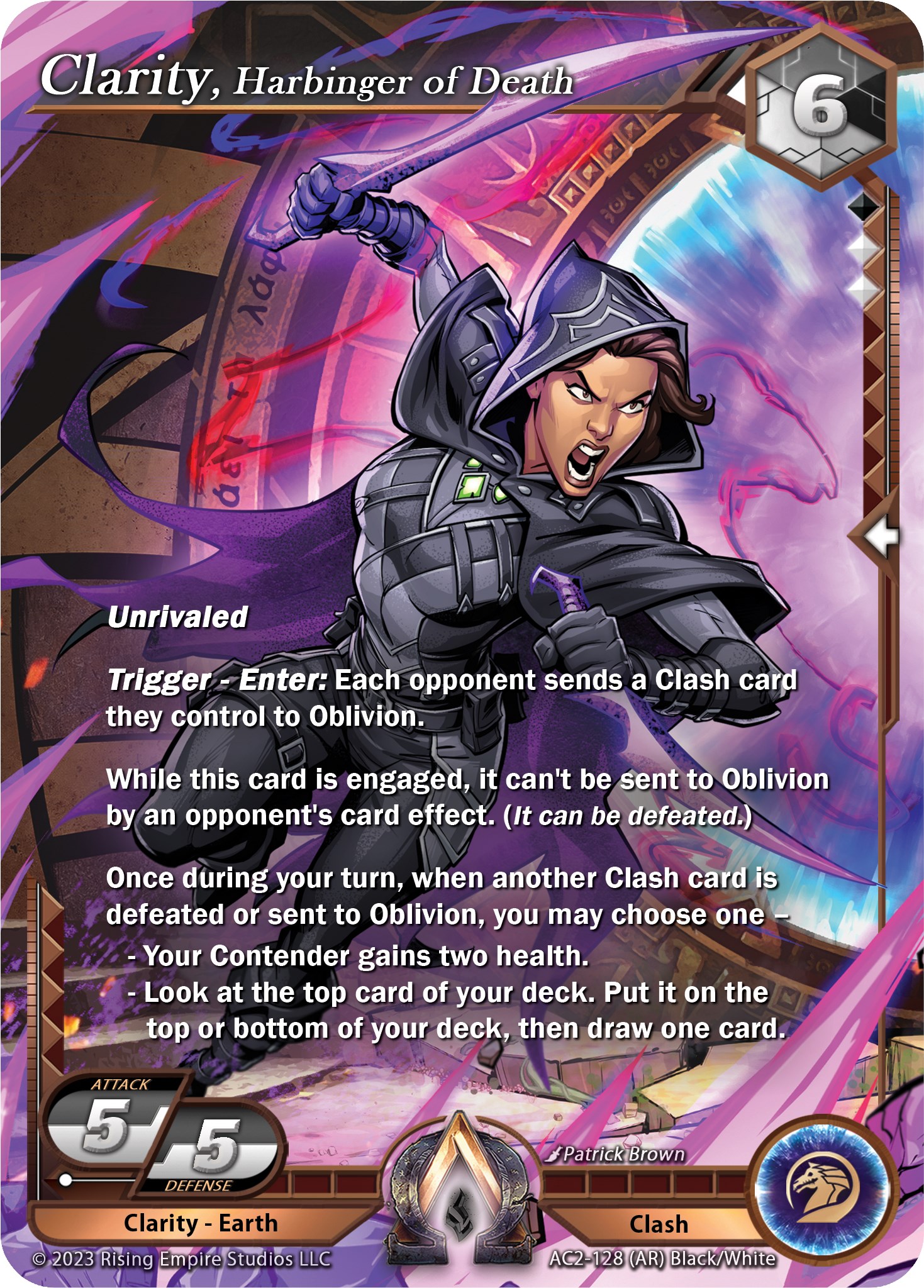 Clarity, Harbinger of Death (Alpha Rare) - Clashgrounds - Alpha Clash