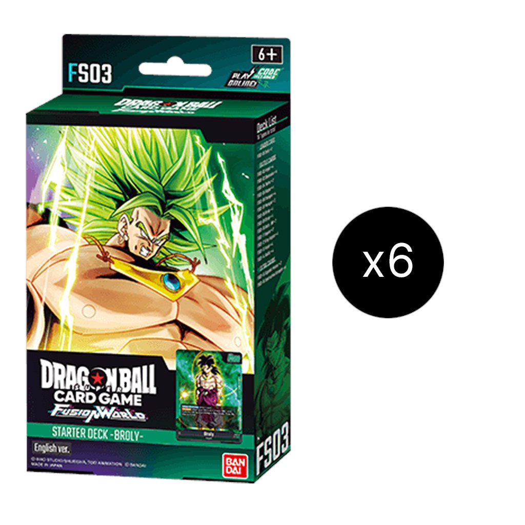 Starter Deck 3: Broly Display - Starter Deck 3: Broly - Dragon Ball Super: Fusion World