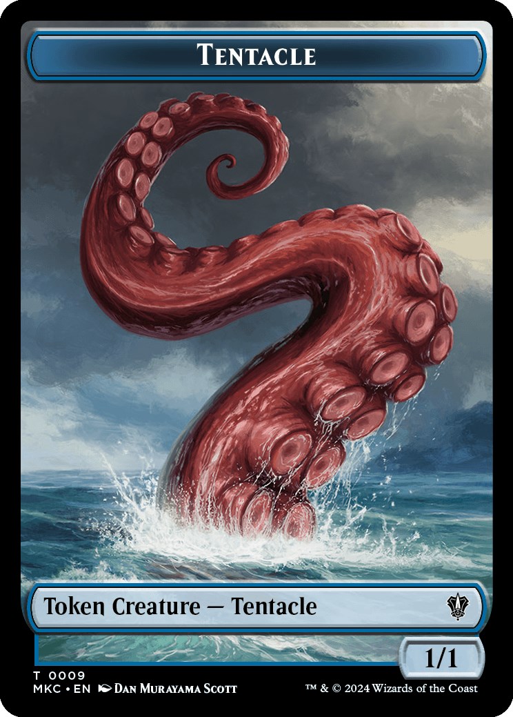 Tentacle // Koma's Coil Double-Sided Token - Commander: Murders at ...