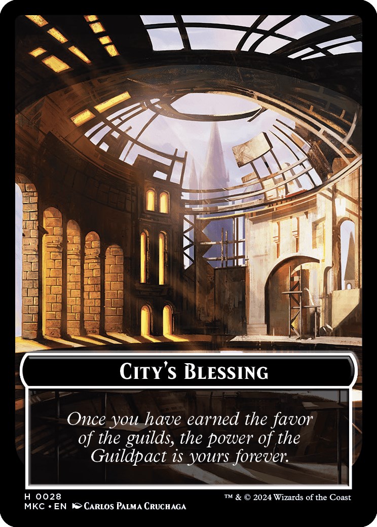 City's Blessing // Zombie Double-Sided Token - Commander: Murders at ...