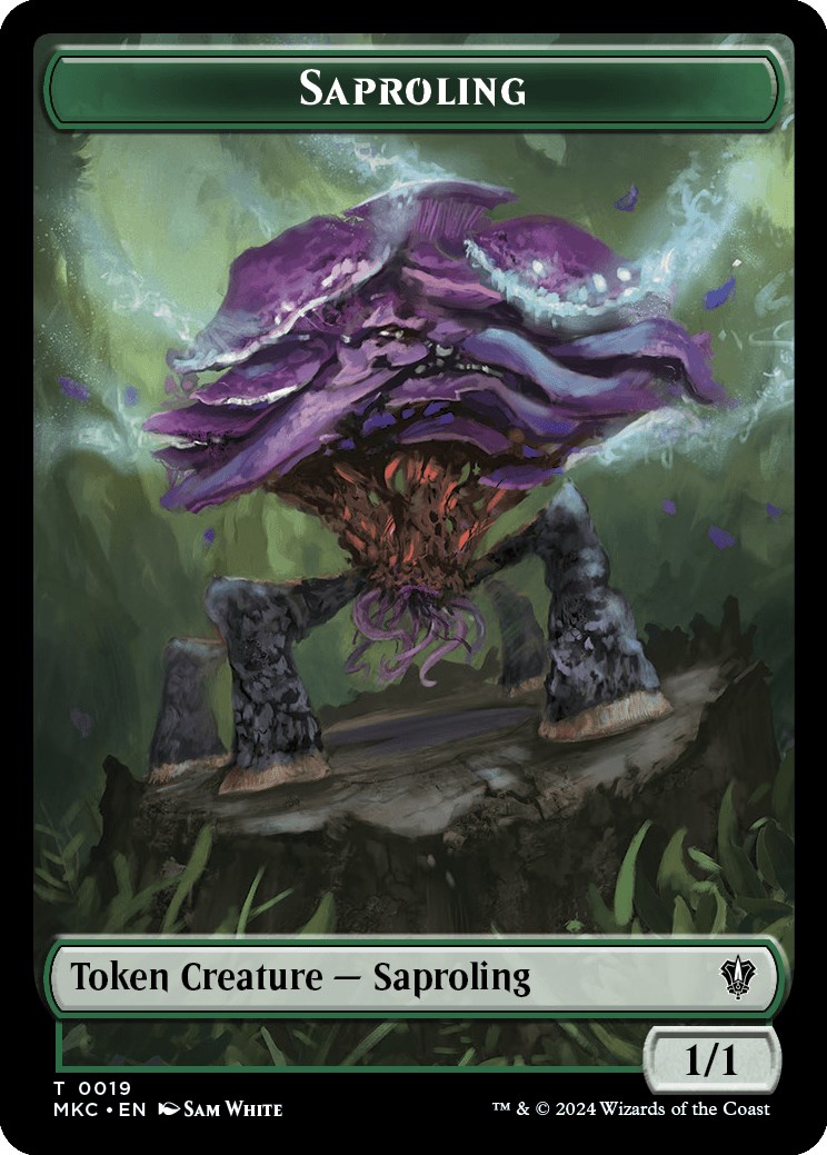 Saproling // Morph Double-Sided Token - Commander: Murders at Karlov Manor - Magic: The Gathering