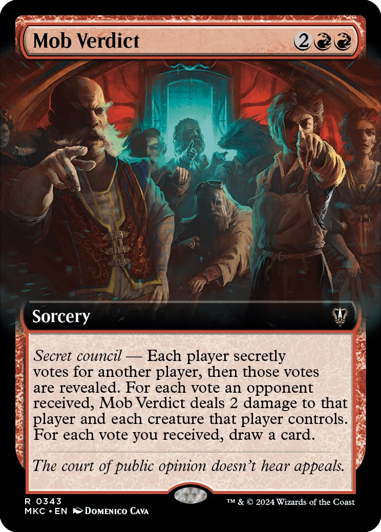 Mob Verdict (Extended Art) - Commander: Murders at Karlov Manor - Magic ...