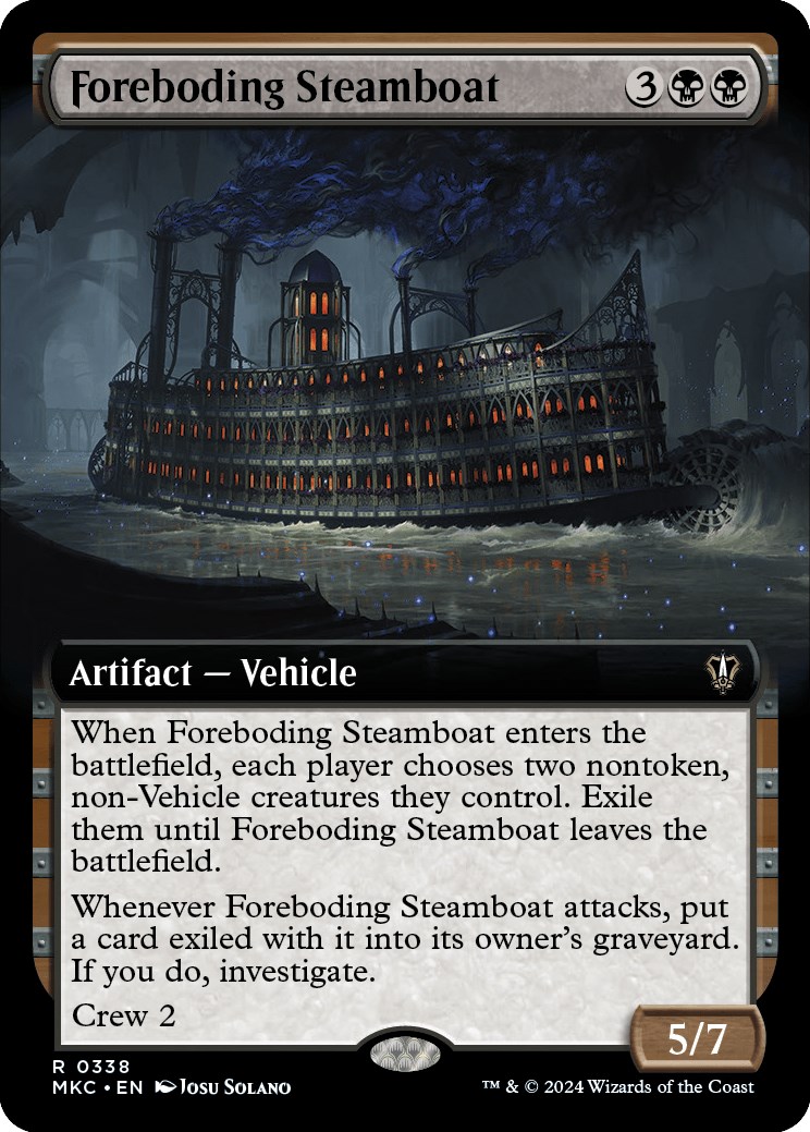 Foreboding Steamboat (Extended Art) - Commander: Murders at Karlov ...
