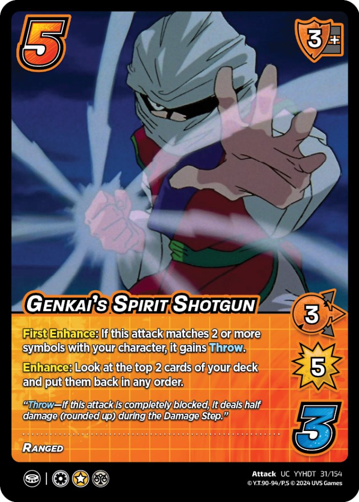 Genkai's Spirit Shotgun - Yu Yu Hakusho: Dark Tournament - UniVersus