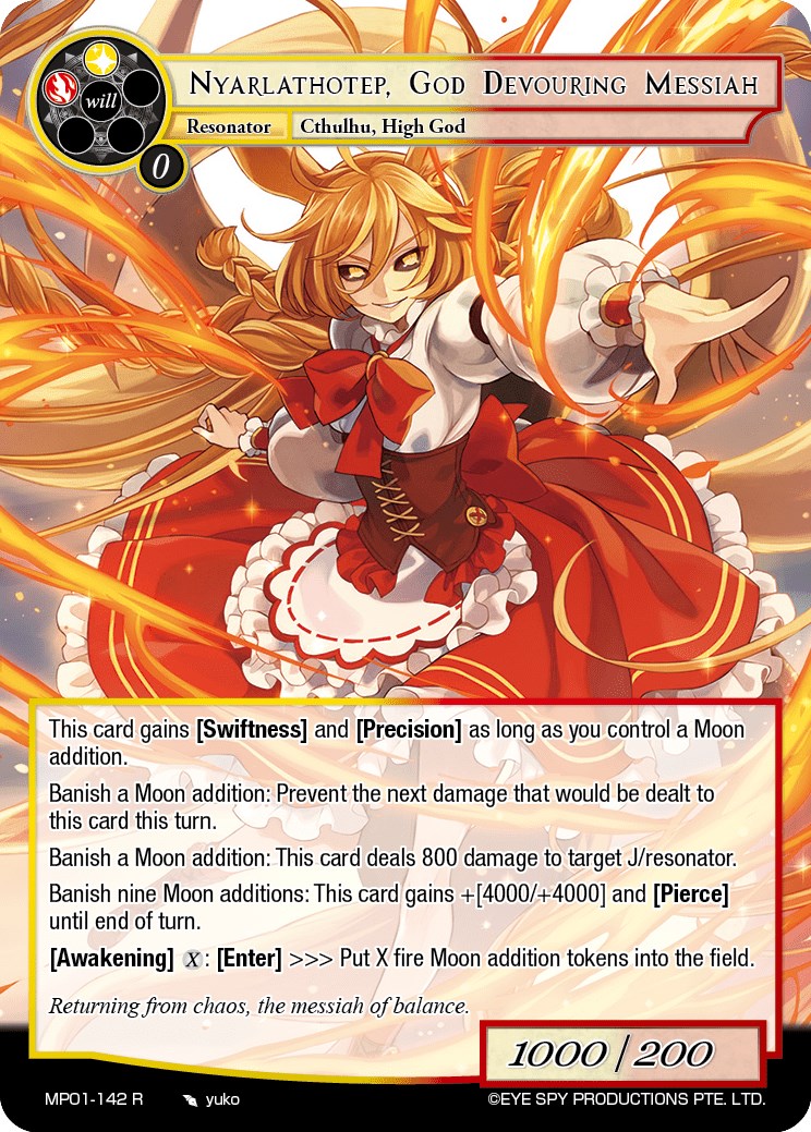 Nyarlathotep, God Devouring Messiah - Masterpiece "Pilgrim-Memories" - Force of Will