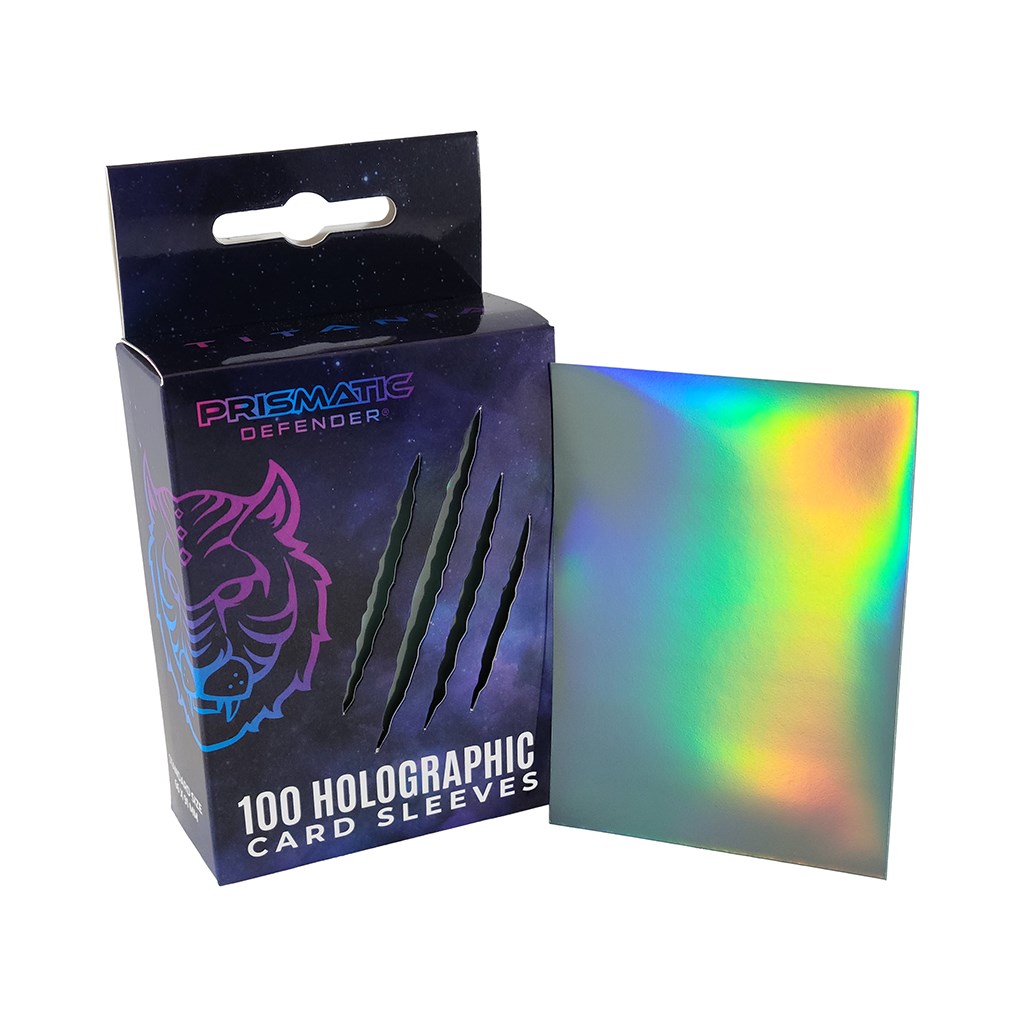 Prismatic Defender Card Sleeves - Holographic Sleeves - Dark Green ...