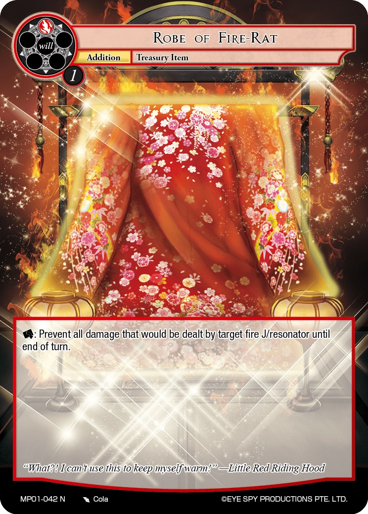 Robe of Fire-Rat - Masterpiece "Pilgrim-Memories" - Force of Will