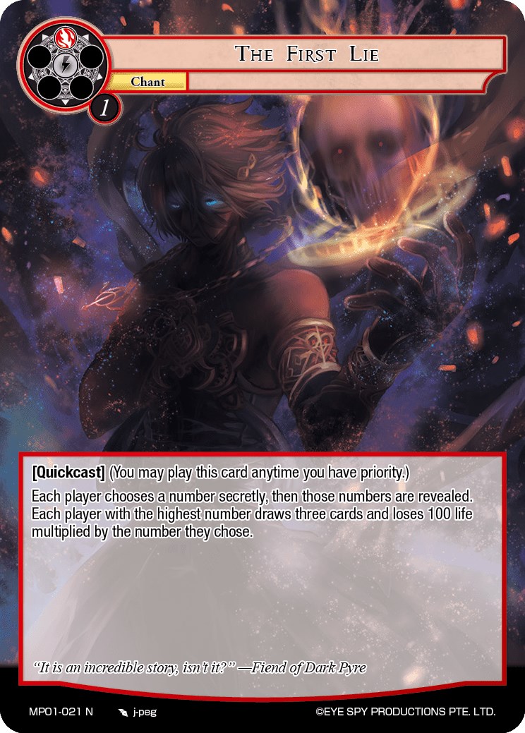 The First Lie - Masterpiece "Pilgrim-Memories" - Force of Will