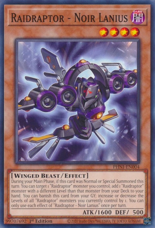 Raidraptor - Noir Lanius - Phantom Nightmare - YuGiOh