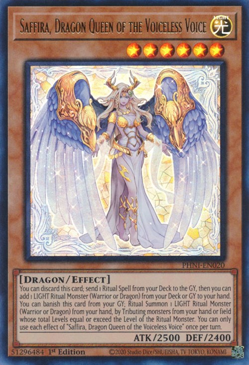 Saffira, Dragon Queen of the Voiceless Voice - Phantom Nightmare - YuGiOh