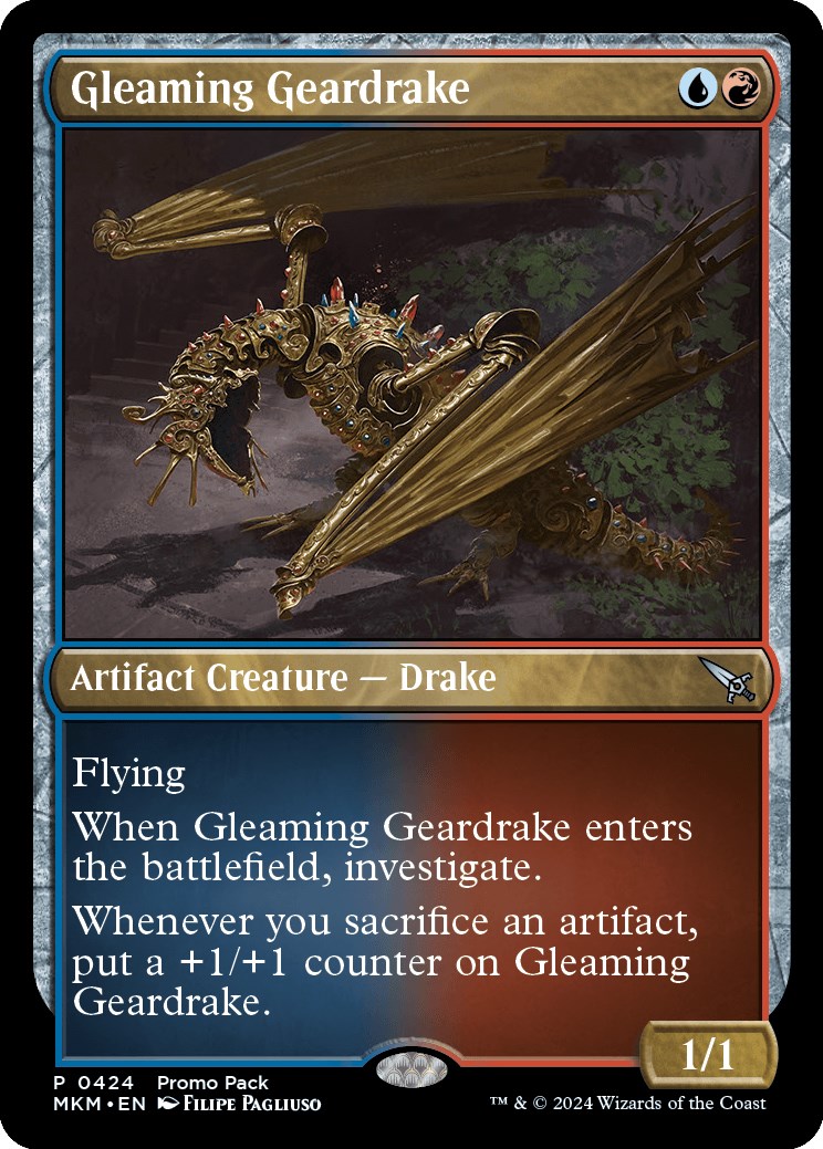 Gleaming Geardrake - Promo Pack: Murders at Karlov Manor - Magic: The ...