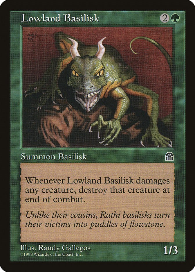 Lowland Basilisk - Stronghold - Magic: The Gathering