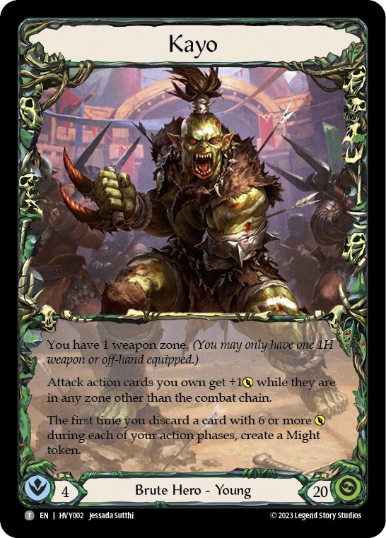 Kayo // Rhinar - Heavy Hitters - Flesh and Blood TCG