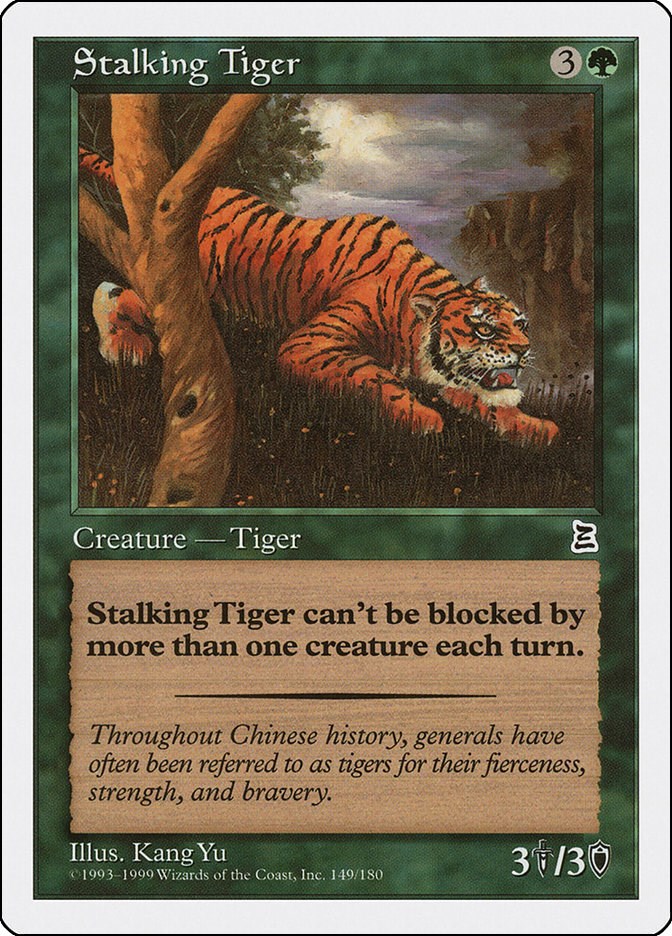 Stalking Tiger - Portal Three Kingdoms - Magic: The Gathering