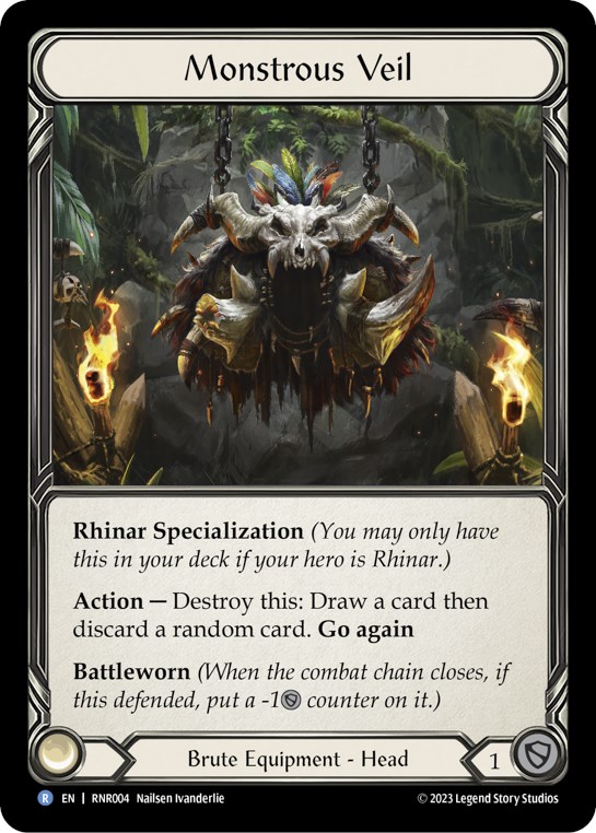 Monstrous Veil - Blitz Deck: Heavy Hitters - Rhinar - Flesh and Blood TCG